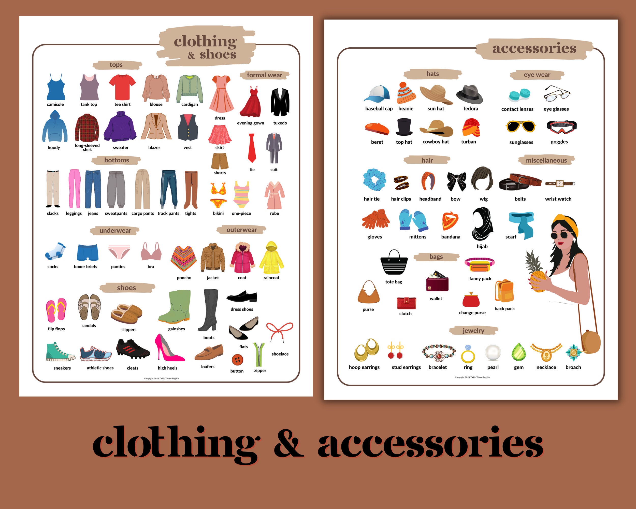 Fashion Show ESL PDF Printable and Presentation Lesson Plan, Ordering ...