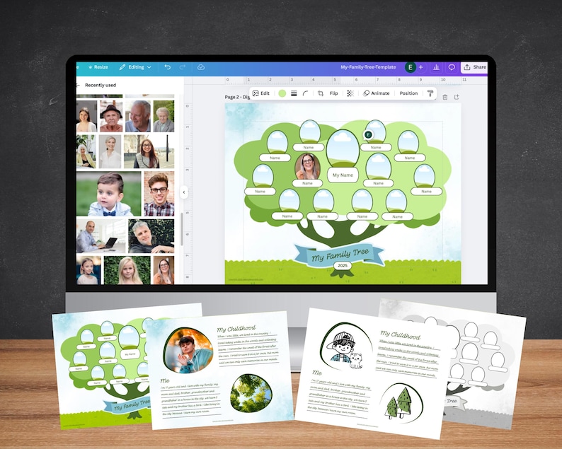 Family Tree Template for Student Family Trees, Create a Family Tree ...