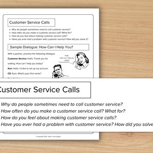 Printable Telephone English Lesson Plan: Role Play & Communication ...