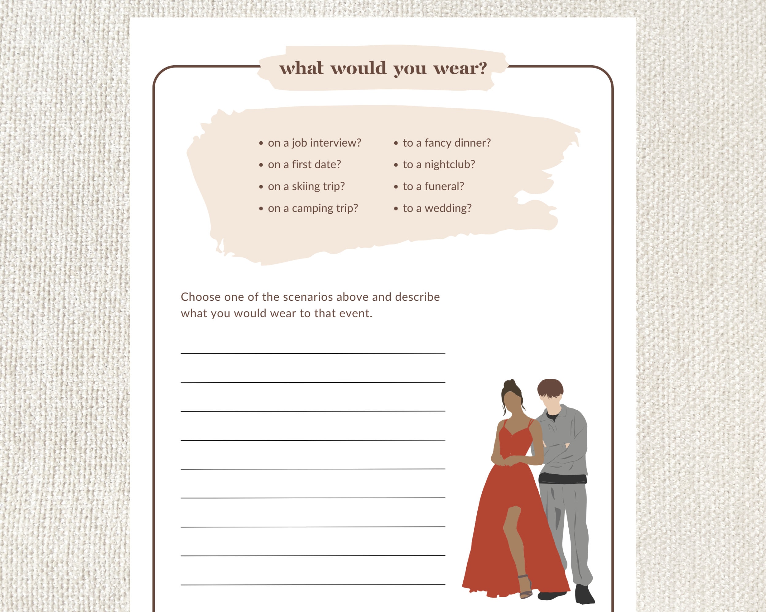 Fashion Show ESL PDF Printable and Presentation Lesson Plan, Ordering ...