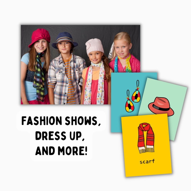Clothing Flashcards ESL, 32 Printable English Language Vocabulary Cards ...