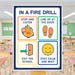 Classroom Lockdown & Fire Drill Posters: Kid-friendly Safety Signs (PDF ...