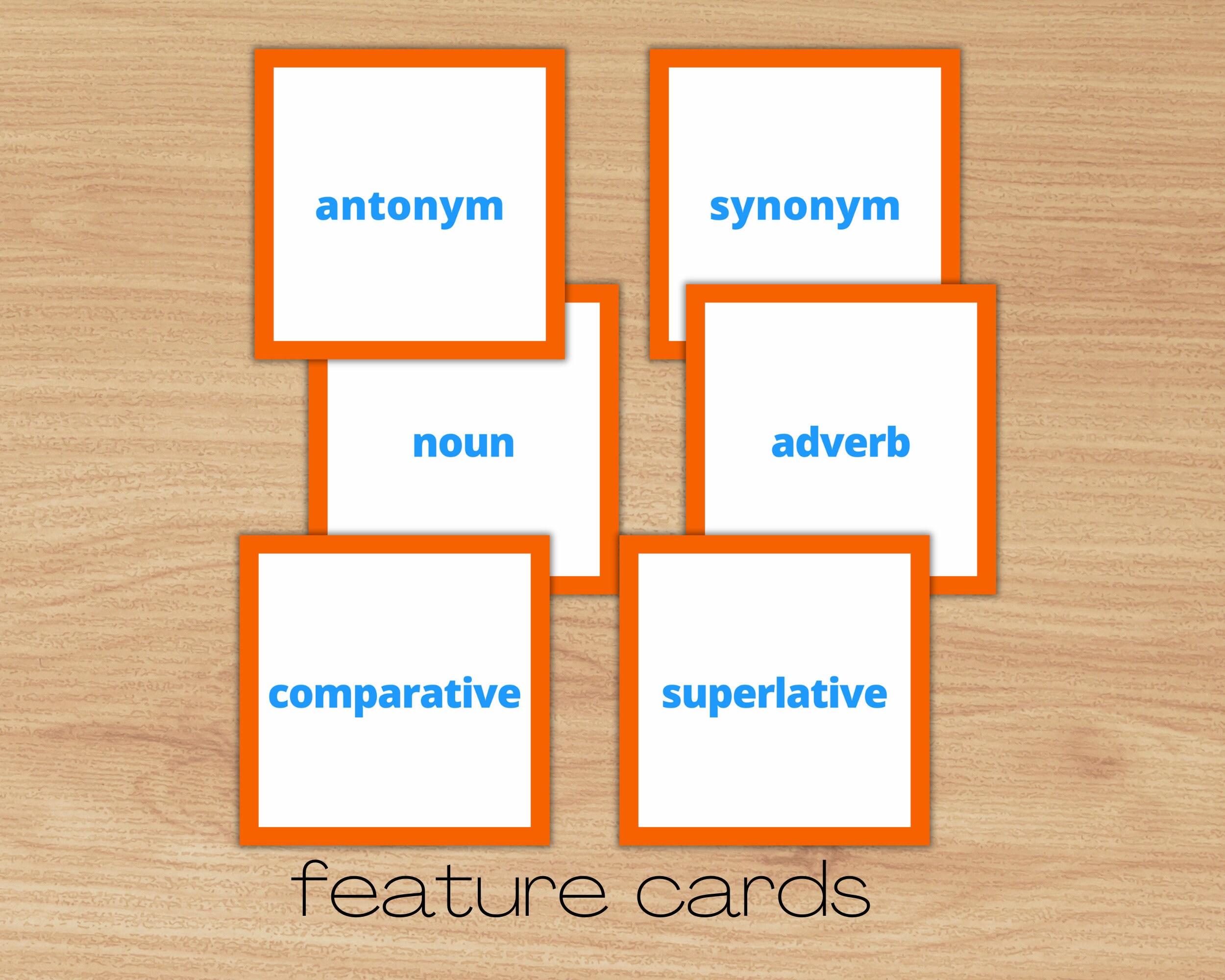 English Adjective Flashcards: ESL Learning Resource (digital Download ...