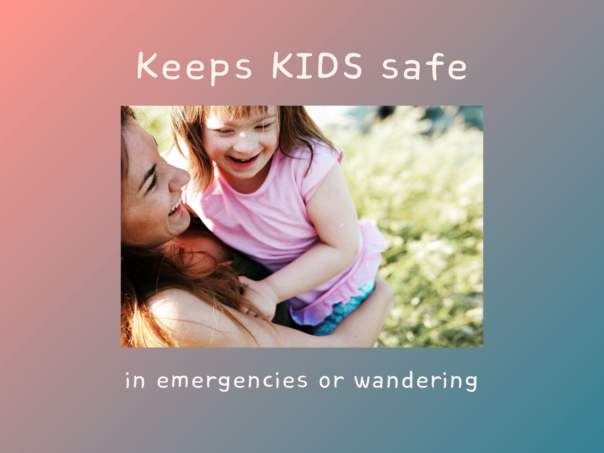 ID Card Template for Special Needs and Child Safety Identification ...