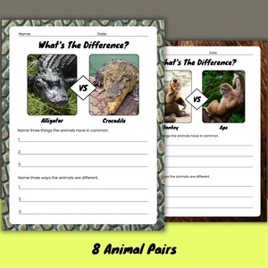 What's the Difference Between Similar Animals Presentation, Quiz, and ...