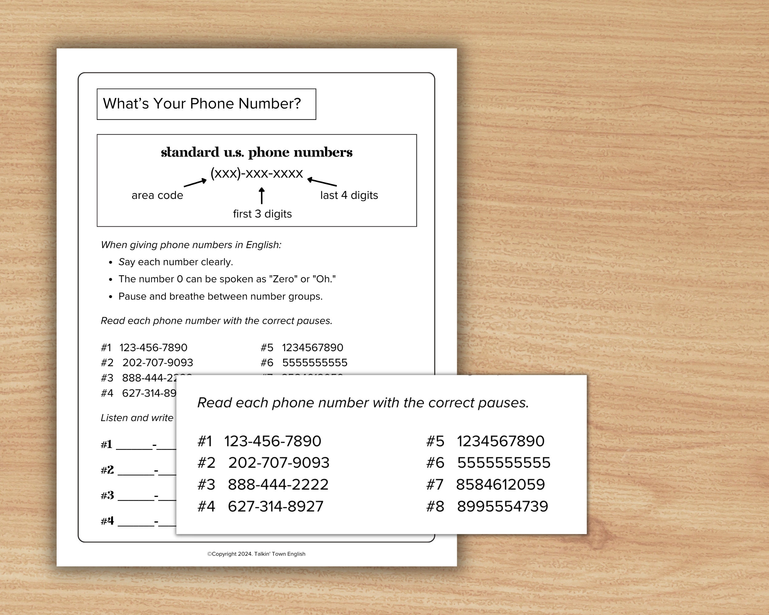 Printable Telephone English Lesson Plan: Role Play & Communication ...