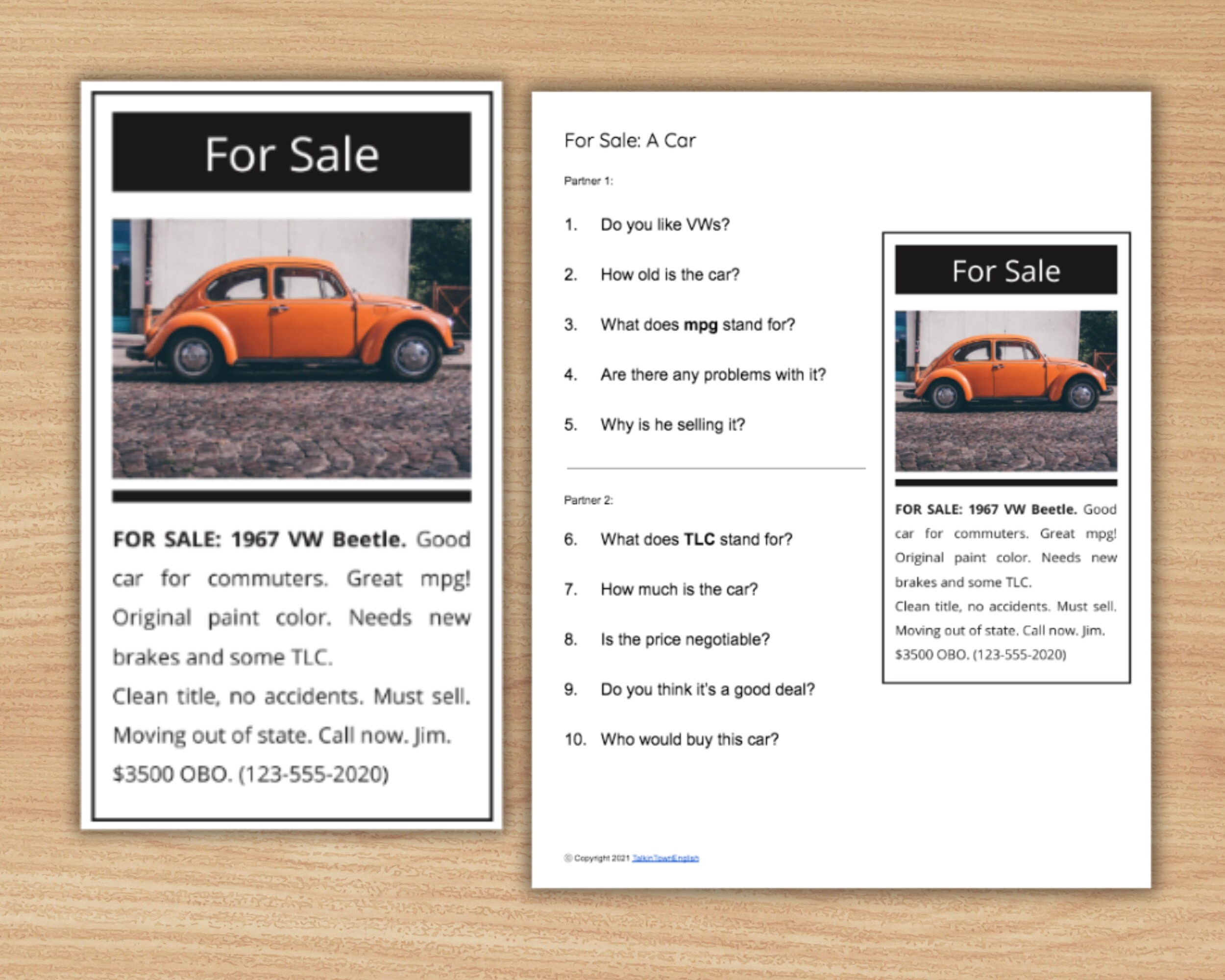 Buying and Selling ESL Lesson Plan: Listing Items for Sale, Classified ...