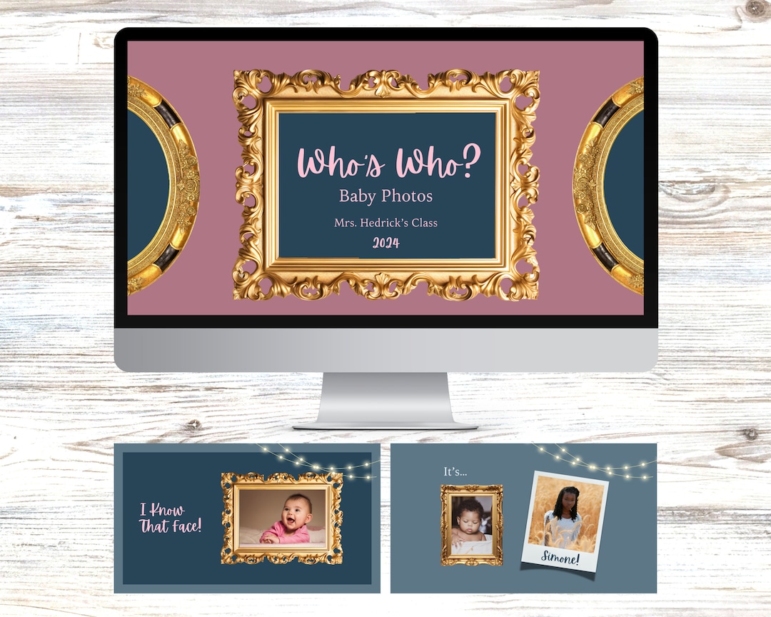 Baby Photos Guess Who Game Presentation Template for Graduation Class ...