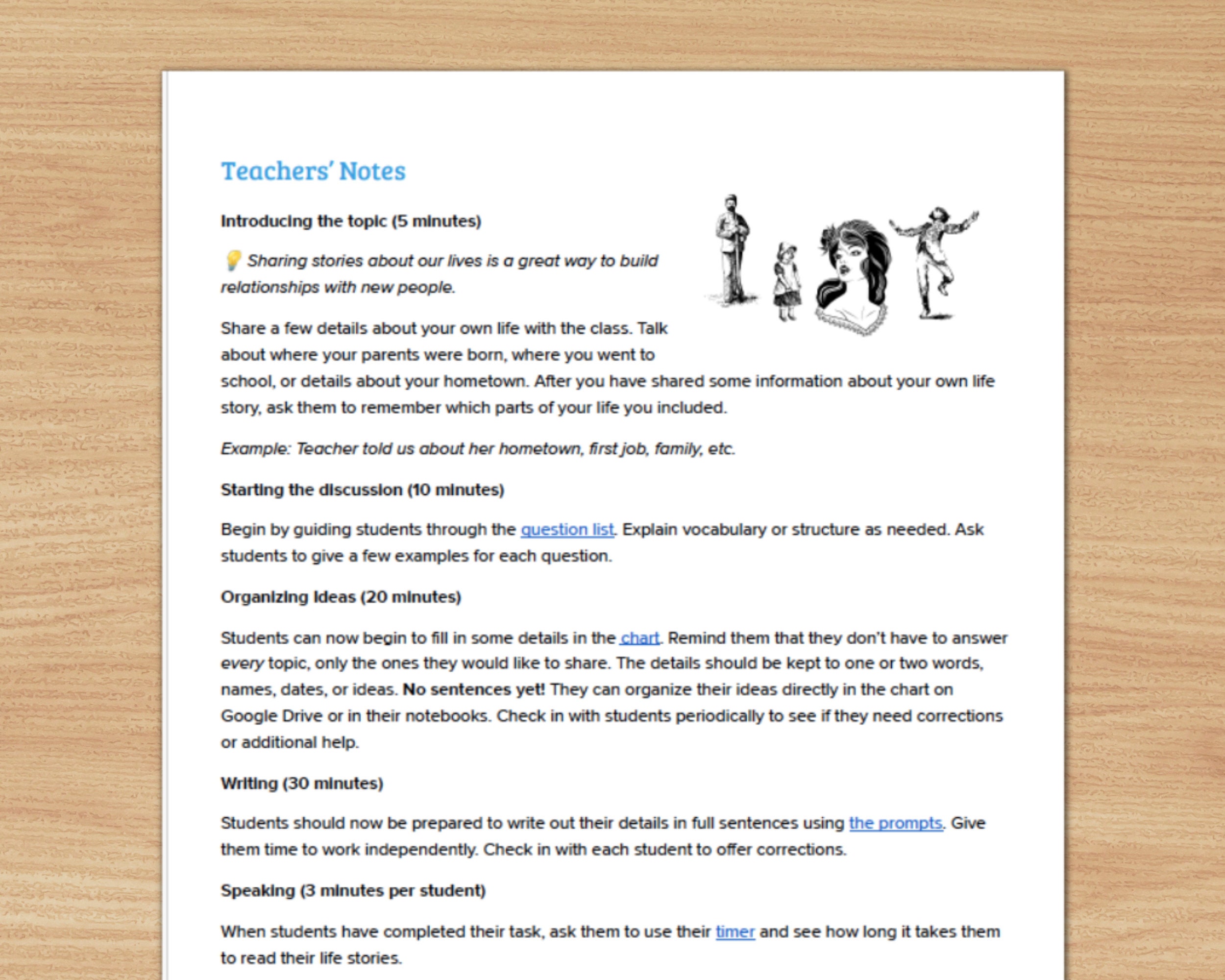 Autobiography Writing and Speaking Activity PDF Worksheets and Template ...