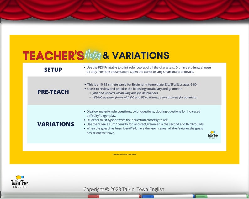 Guess Who Jobs Game: ESL Grammar Activity (digital Download) - Etsy