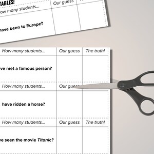 Conversation Activity for ESL Ice Breaker or Warm up Questions ...
