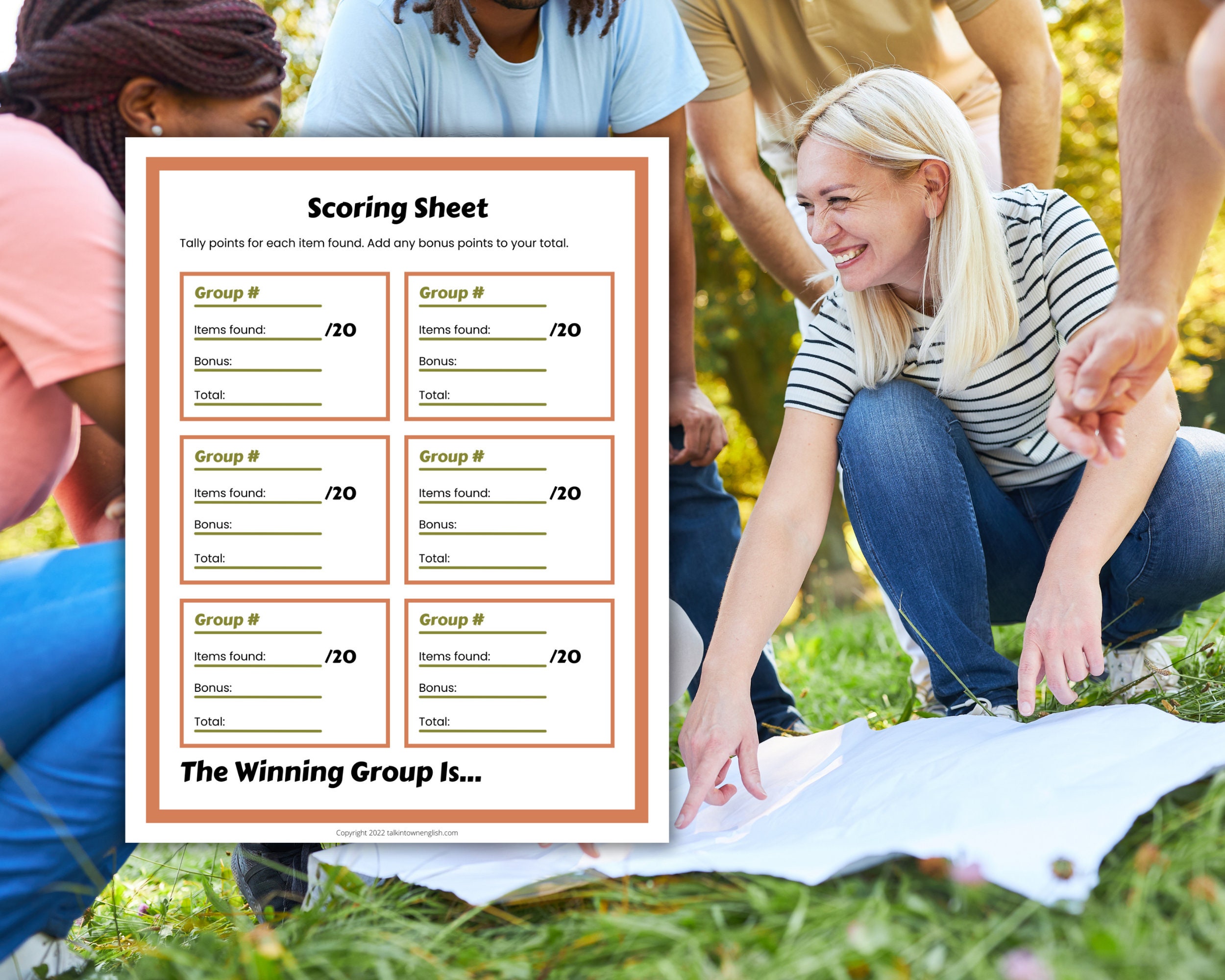 Photo Scavenger Hunt Templates for ESL, Shopping, Cultural Immersion ...