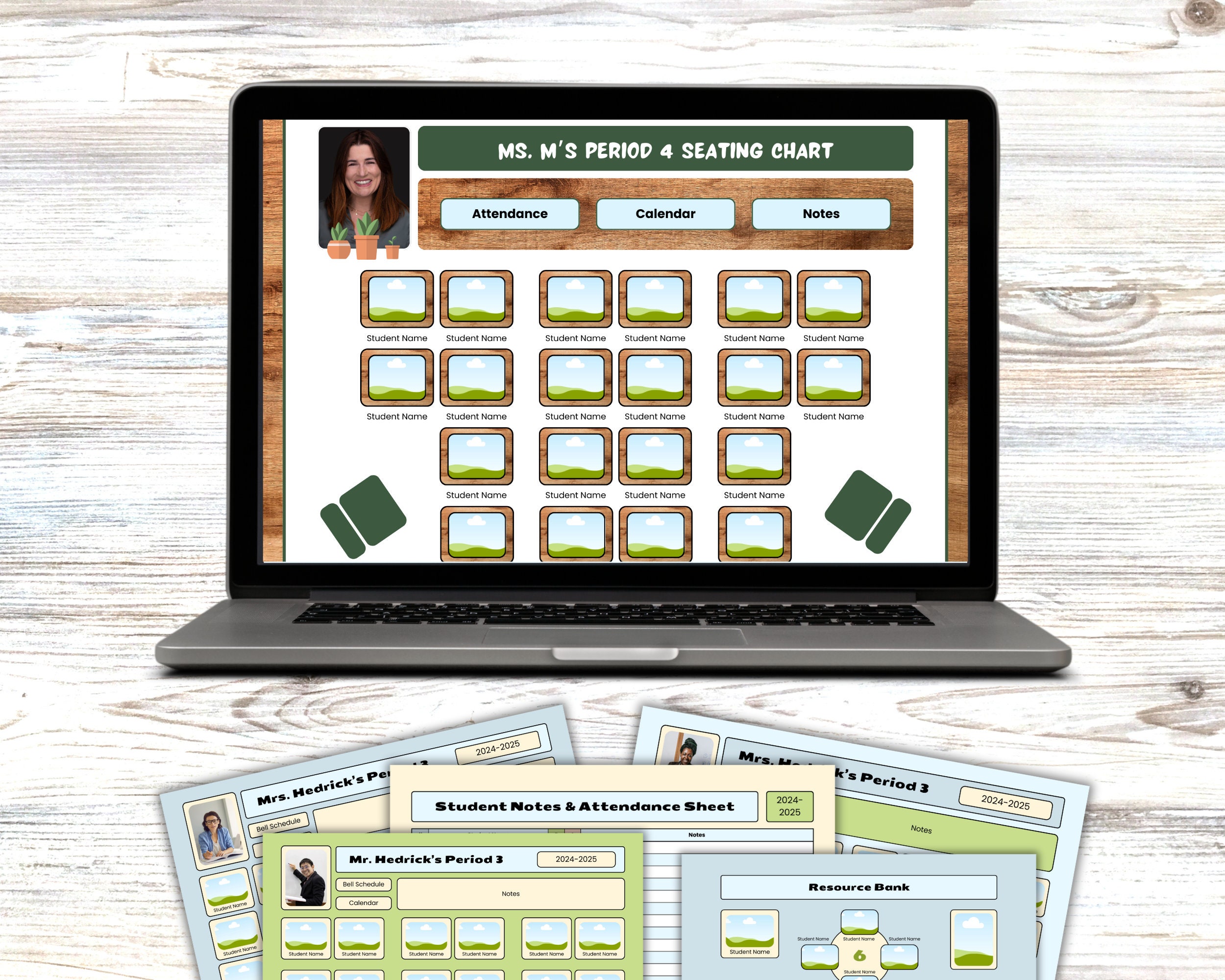 Editable Seating Chart Templates With Photo for Classroom Seating ...
