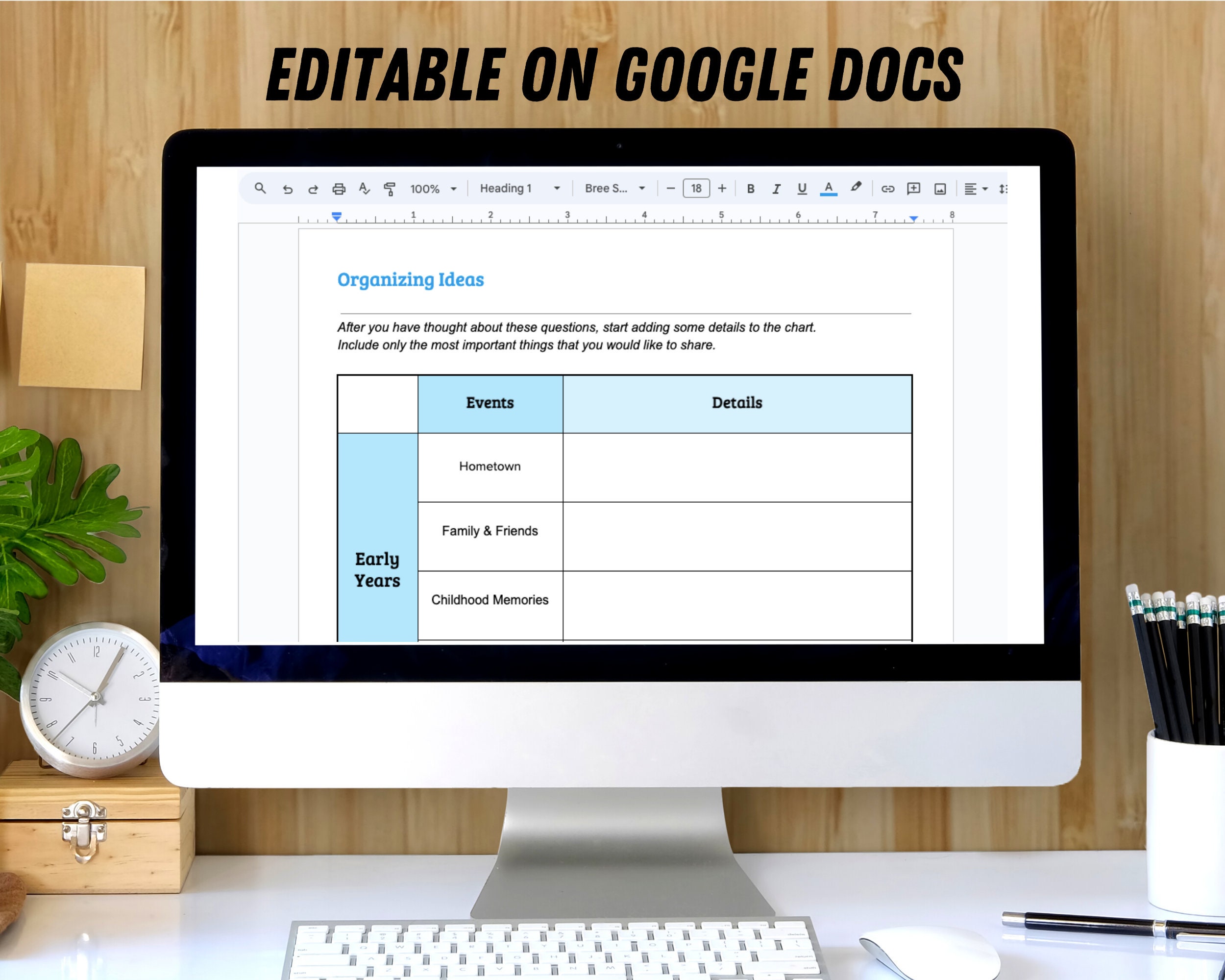 Autobiography Writing and Speaking Activity PDF Worksheets and Template ...