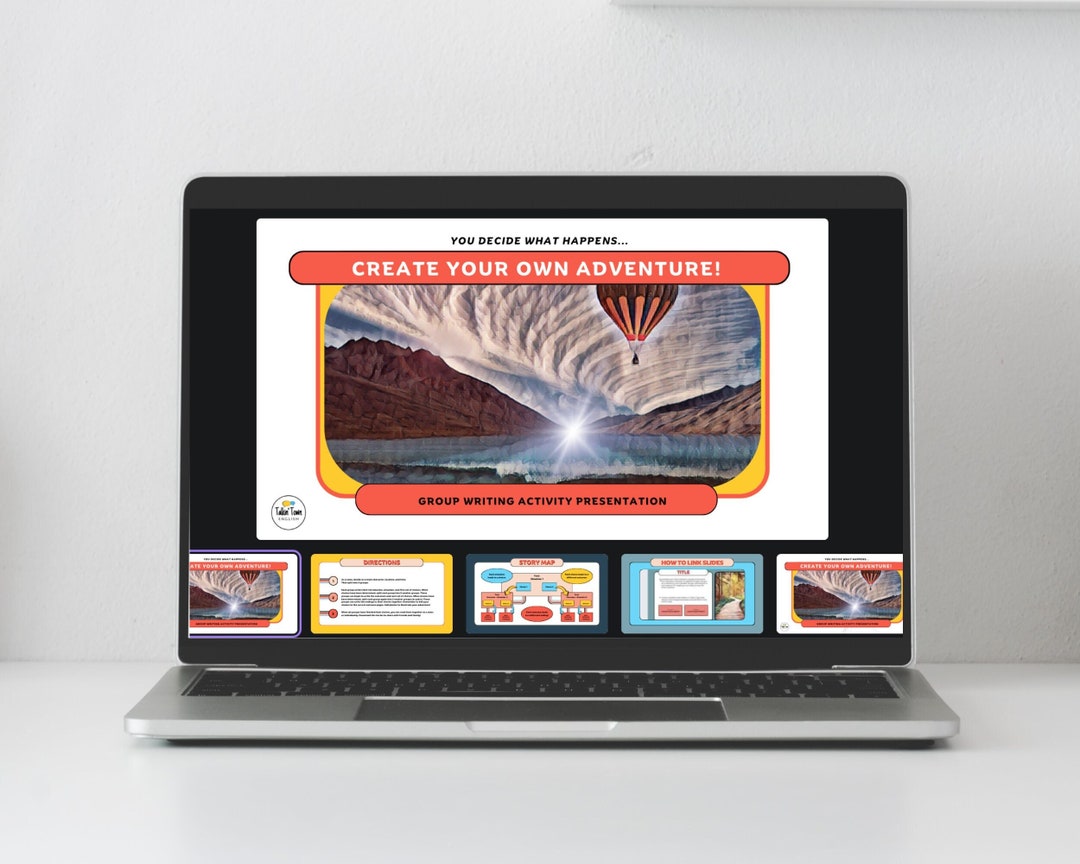 ESL Writing Project: Choose Your Own Adventure Story, Template and ...