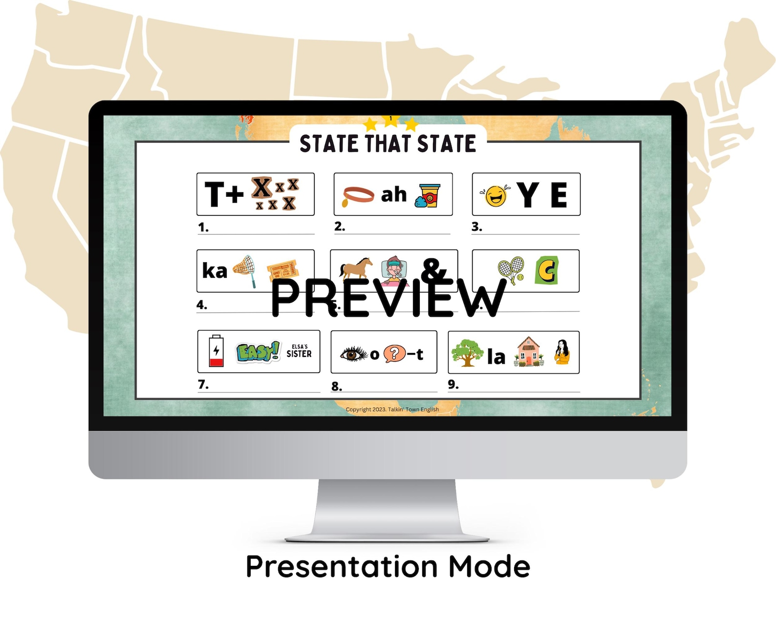 50 State Rebus Picture Puzzles Geography Brain Teaser PDF and ...