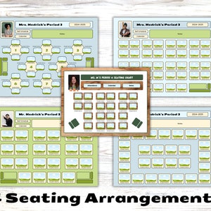Editable Seating Chart Templates With Photo for Classroom Seating ...