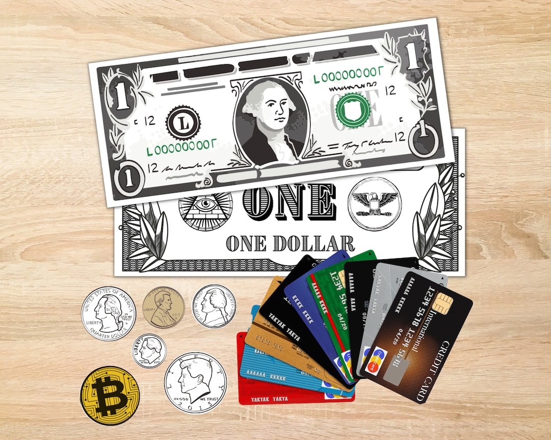 Realistic Printable Fake Money PDF of U.S. Currency: Fake Bills, Coins ...