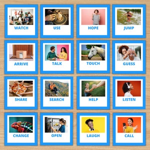 200 English Flashcards PDF Printable Deck of Regular, Irregular and ...