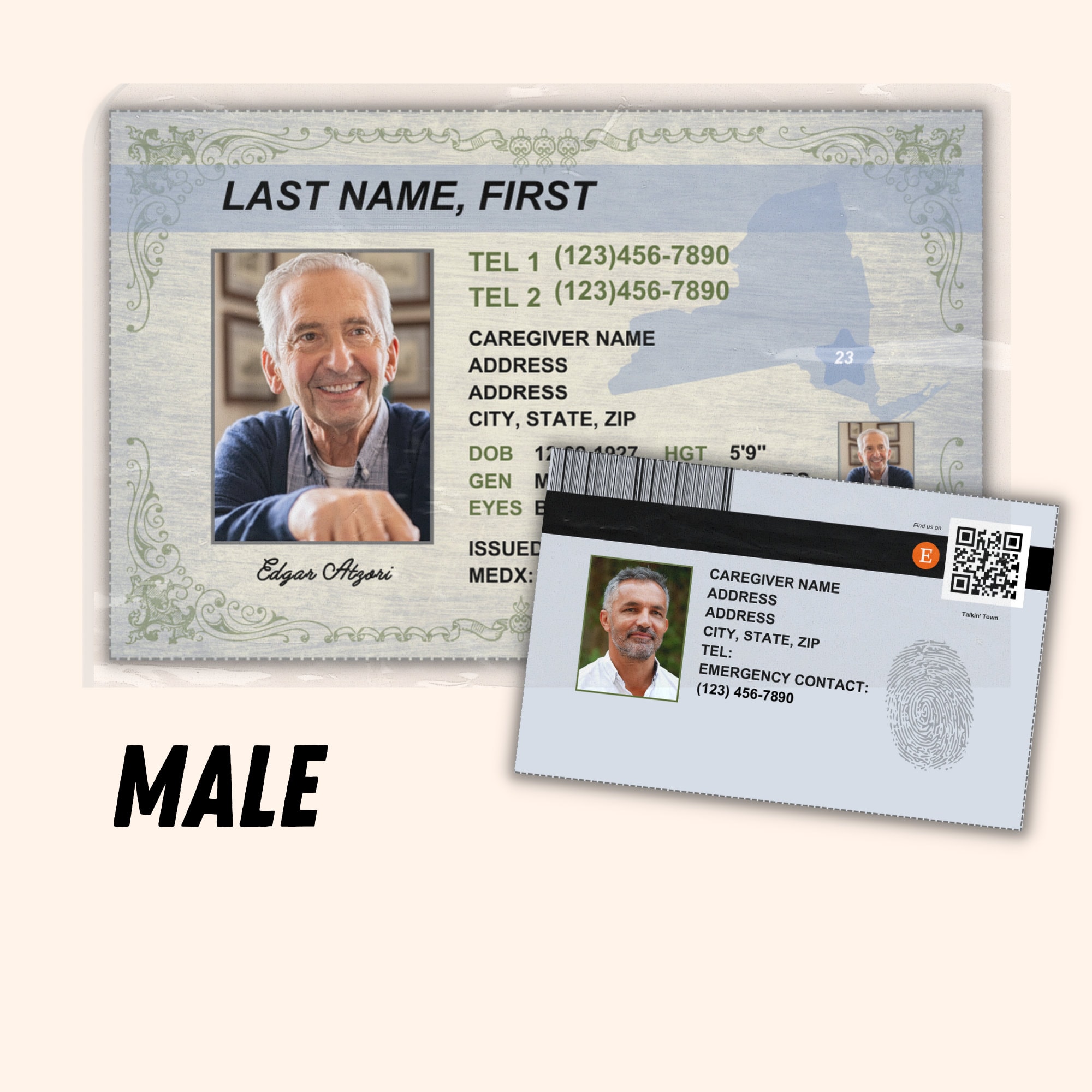 Senior Id Card Template Identification Cards Design A Realistic Id Card For Seniors Special