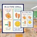 Classroom Lockdown & Fire Drill Posters: Kid-friendly Safety Signs (PDF ...