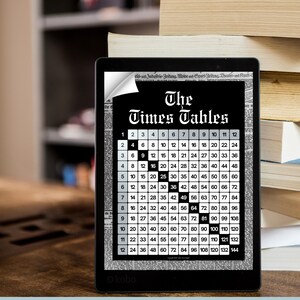 Times Multiplication Poster, Printable With Quiz and Practice Worksheet ...