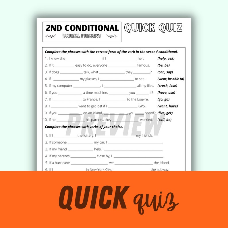 Second Conditional ESL Grammar Activity Pack: Hypotheticals, Chain ...