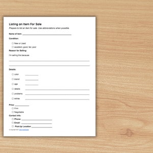 Buying and Selling ESL Lesson Plan: Listing Items for Sale, Classified ...