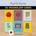 Furniture Flashcards ESL Games, Memory, Charades, and Conversation ...