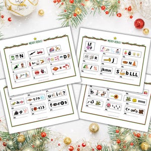 Christmas Rebus Puzzles Brain Teaser PDF Worksheets and Presentation ...