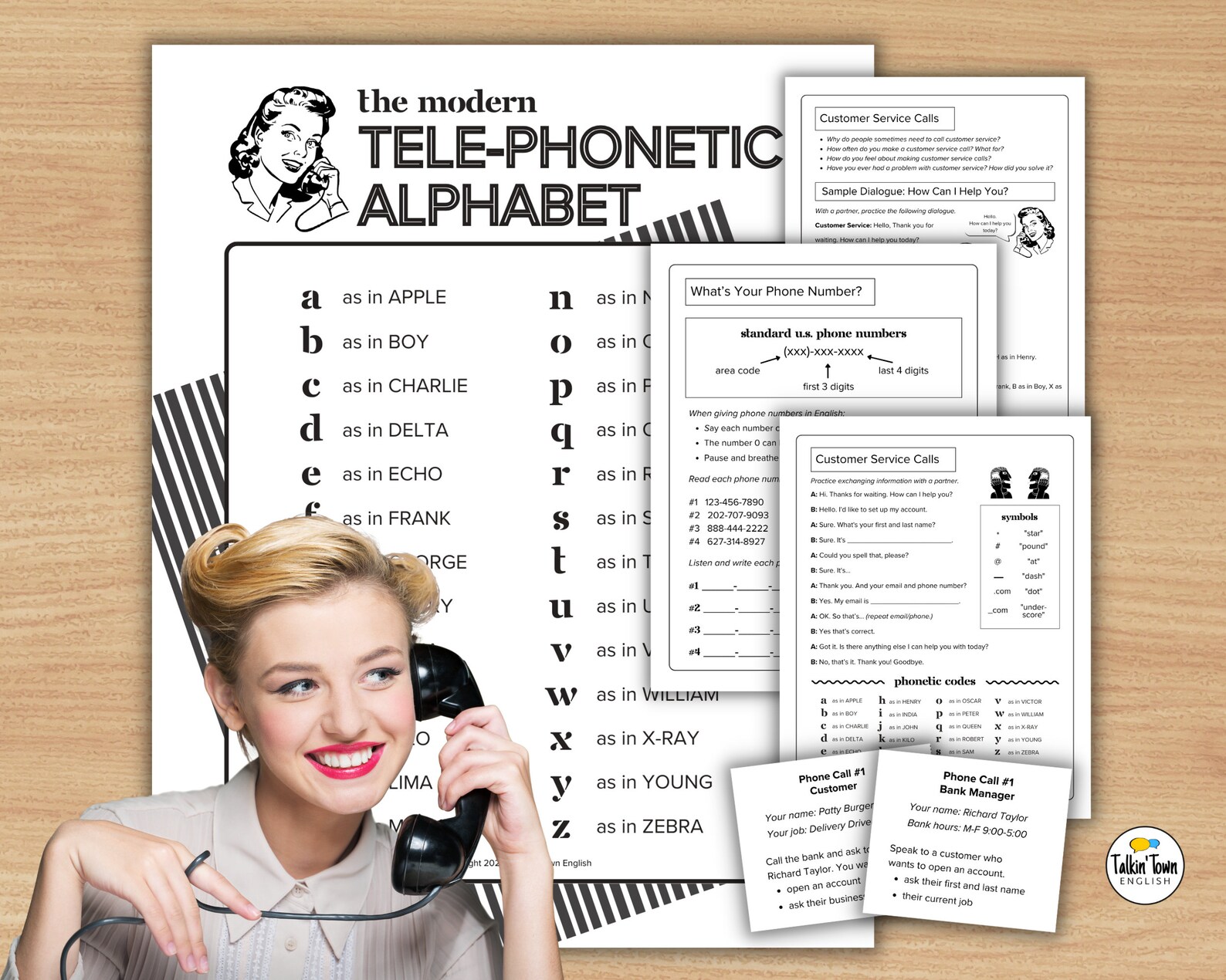 Printable Telephone English Lesson Plan: Role Play & Communication ...