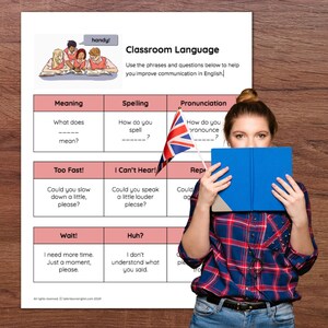 Classroom Language and Communication Phrases Activity Worksheets for ...