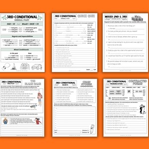 Conditionals 0-3 Worksheets and Conversation Cards PDF for English ...