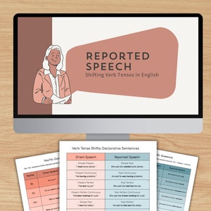 Reported Speech ESL Worksheets and Presentation PDF Lesson Plan and ...