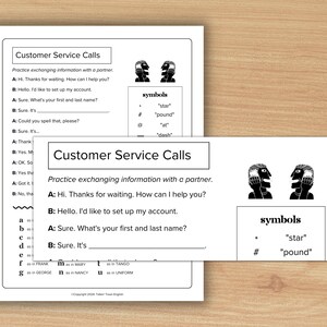 Printable Telephone English Lesson Plan: Role Play & Communication ...