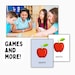 Printable Fruit and Vegetable Vocabulary Flashcards PDF, Picture Cards ...