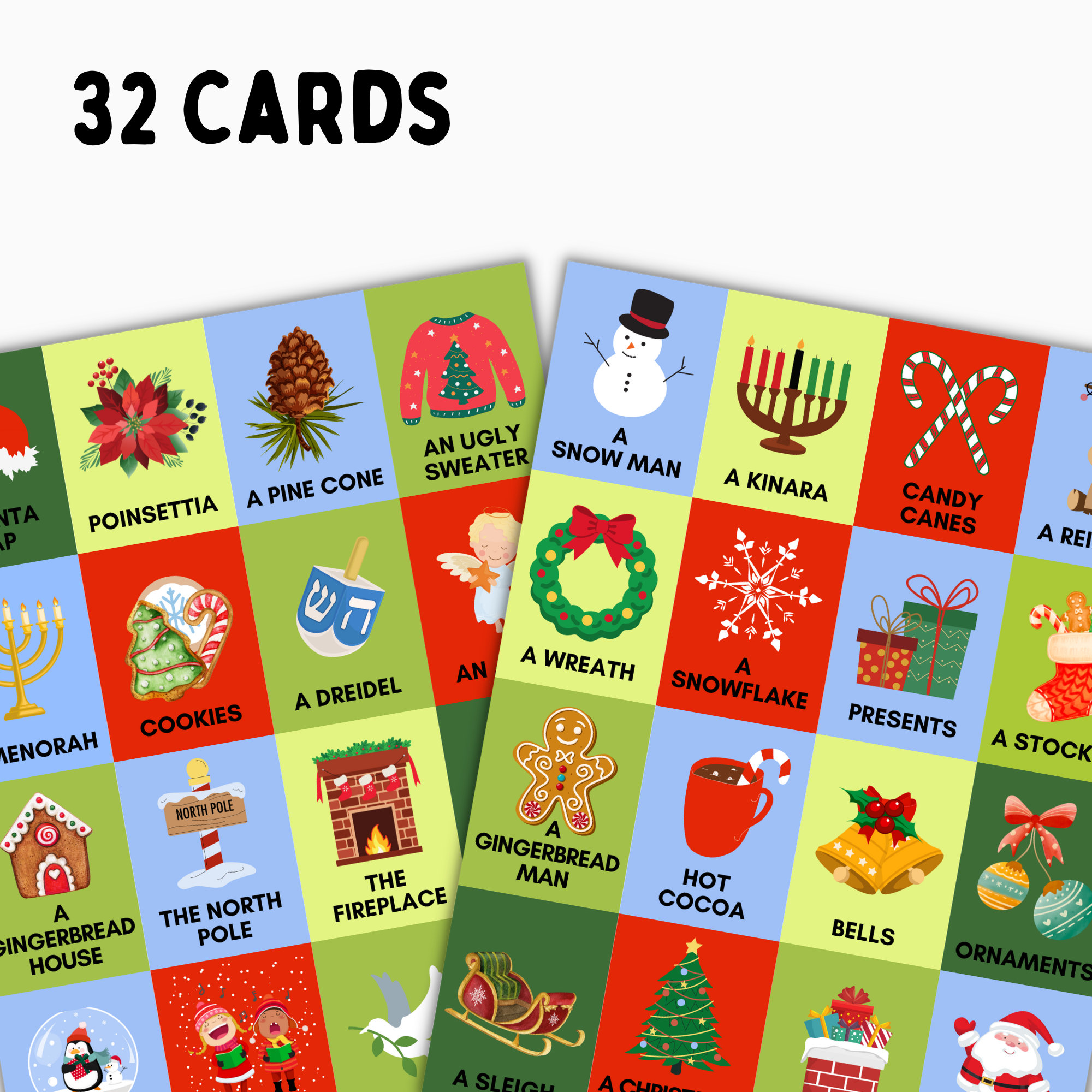 Christmas Vocabulary Flashcards: ESL Holiday Games (PDF) - Etsy