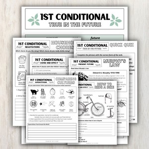 ESL First Conditional Grammar Activity Pack: Superstitions, Chores ...