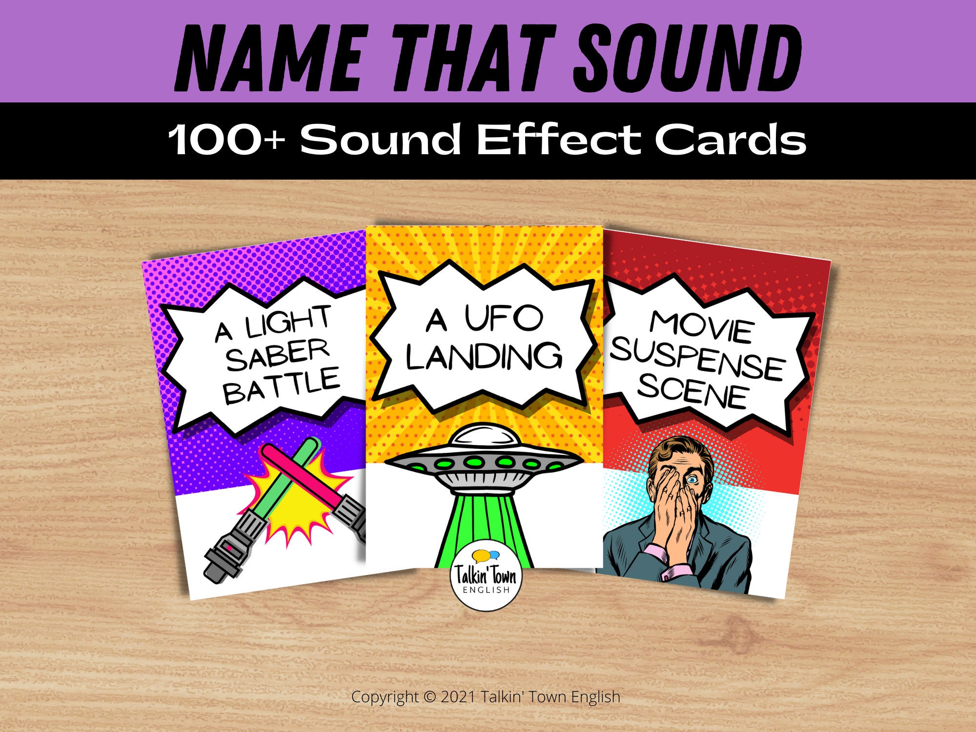 Sound Effects Game Cards PDF: 100 Fun Printable Sound Effect Cards for ...