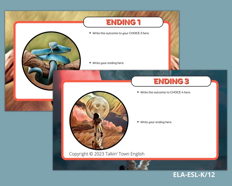 Create Your Own Adventure Story: Canva Template for - Etsy