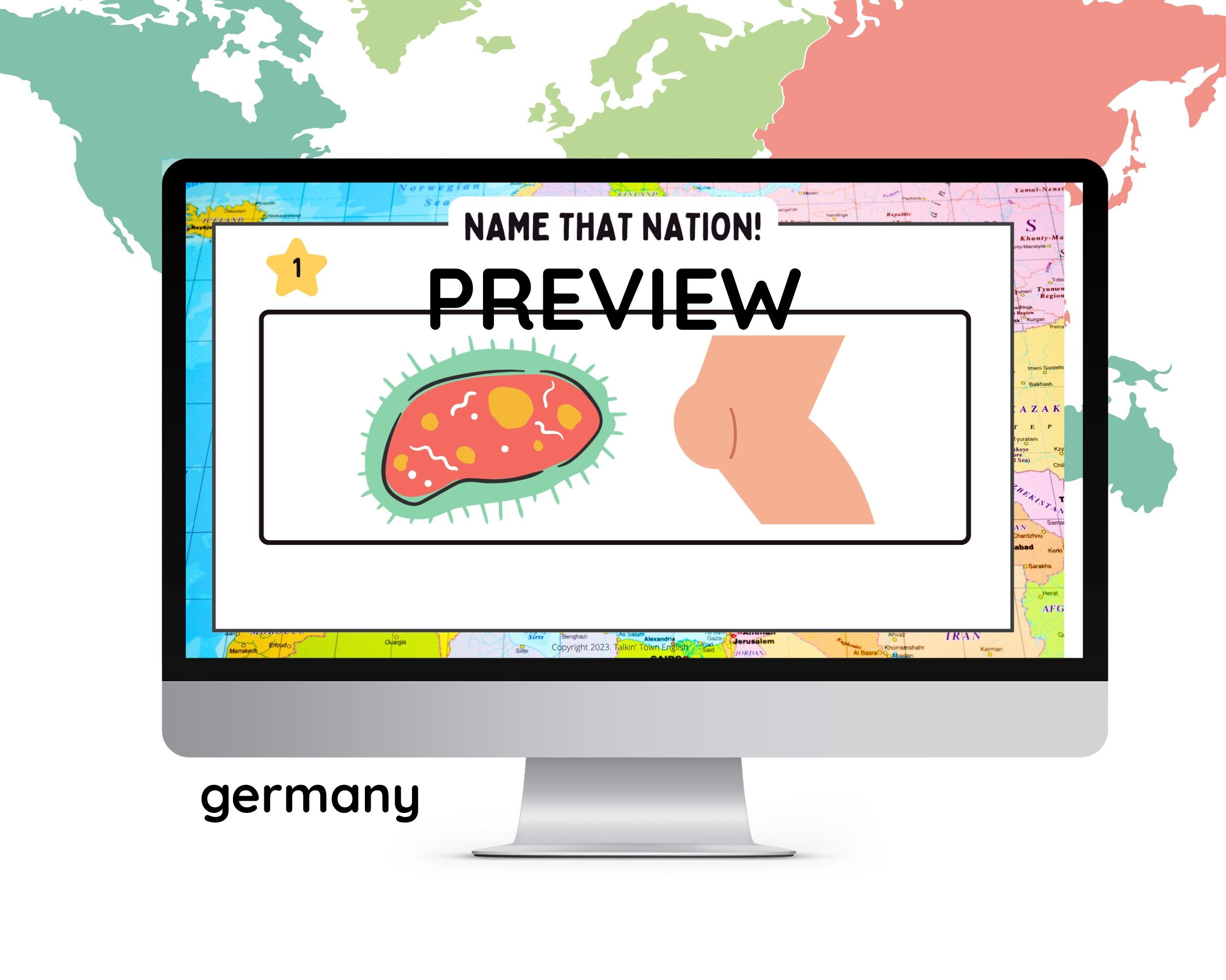 Geography Rebus Picture Puzzles: Pictograms of 50 Country Symbols ...