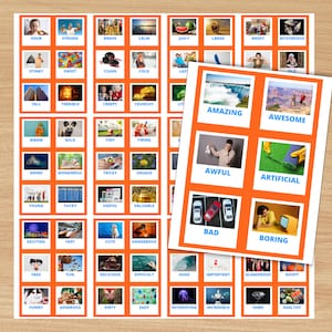 English Adjective Flashcards: ESL Learning Resource (digital Download ...