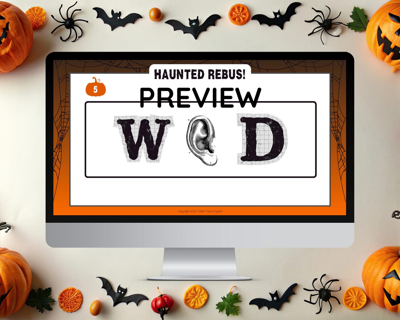Halloween Rebus Picture Puzzles: Brain Teaser Activity (digital ...
