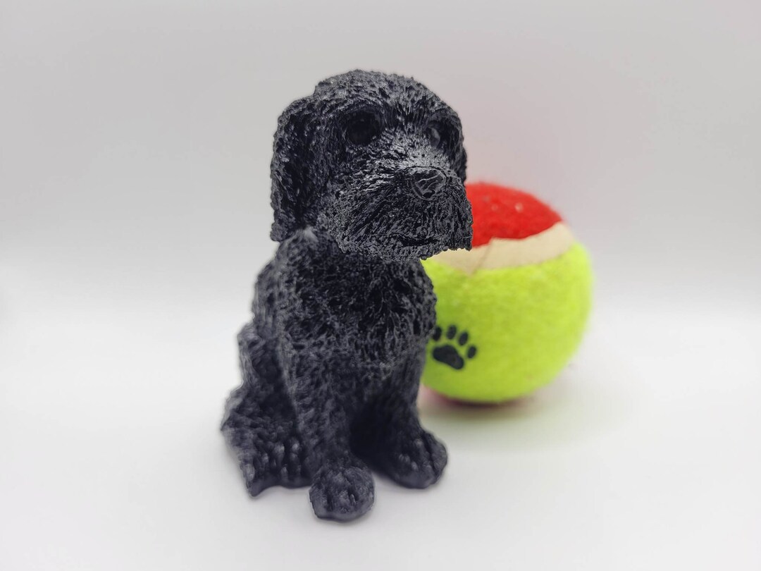 Cockapoo Dog Coal Ornament - Made With Forest of Dean Coal - Handmade ...
