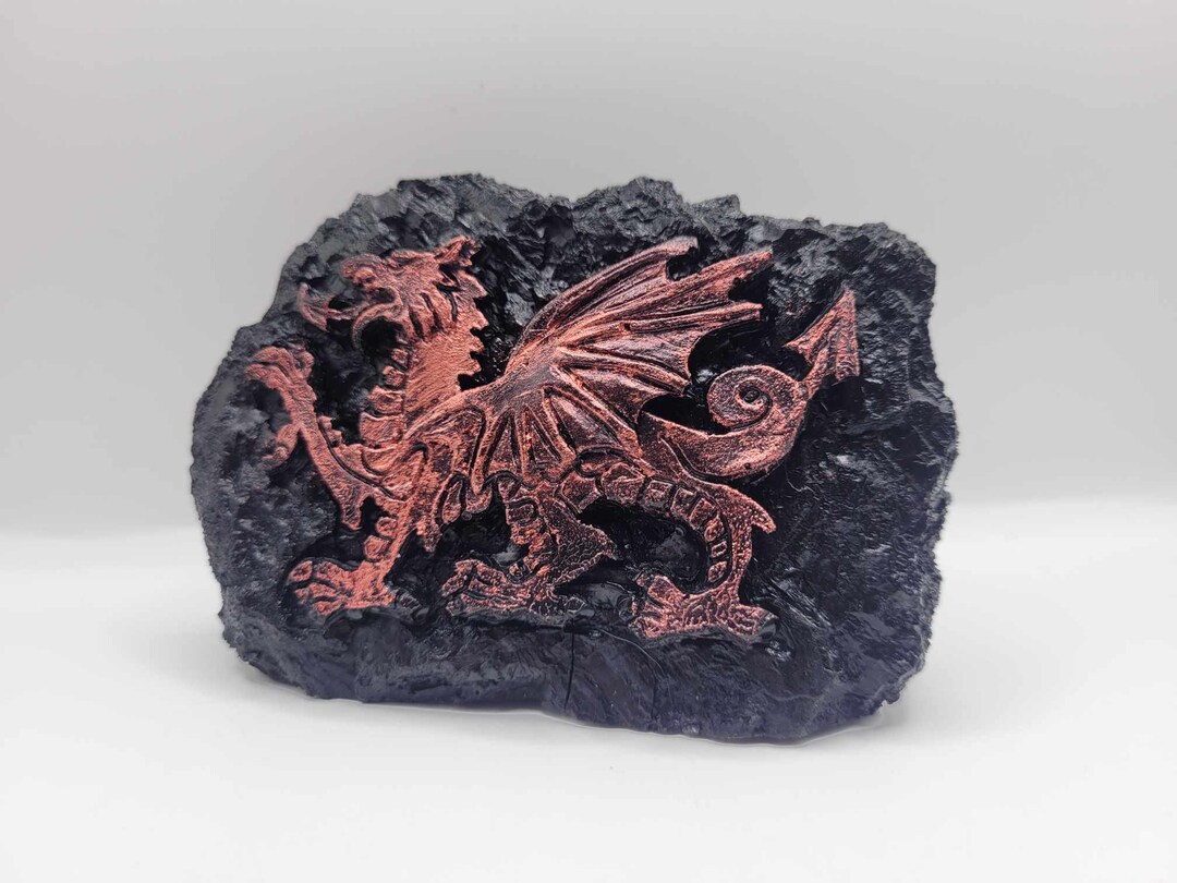 Welsh Dragon in Coal Coal Ornament - Made With Forest of Dean Coal ...
