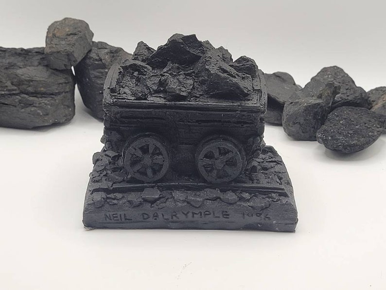Mine Cart Coal Ornament - Made With Forest of Dean Coal - Handmade - Etsy