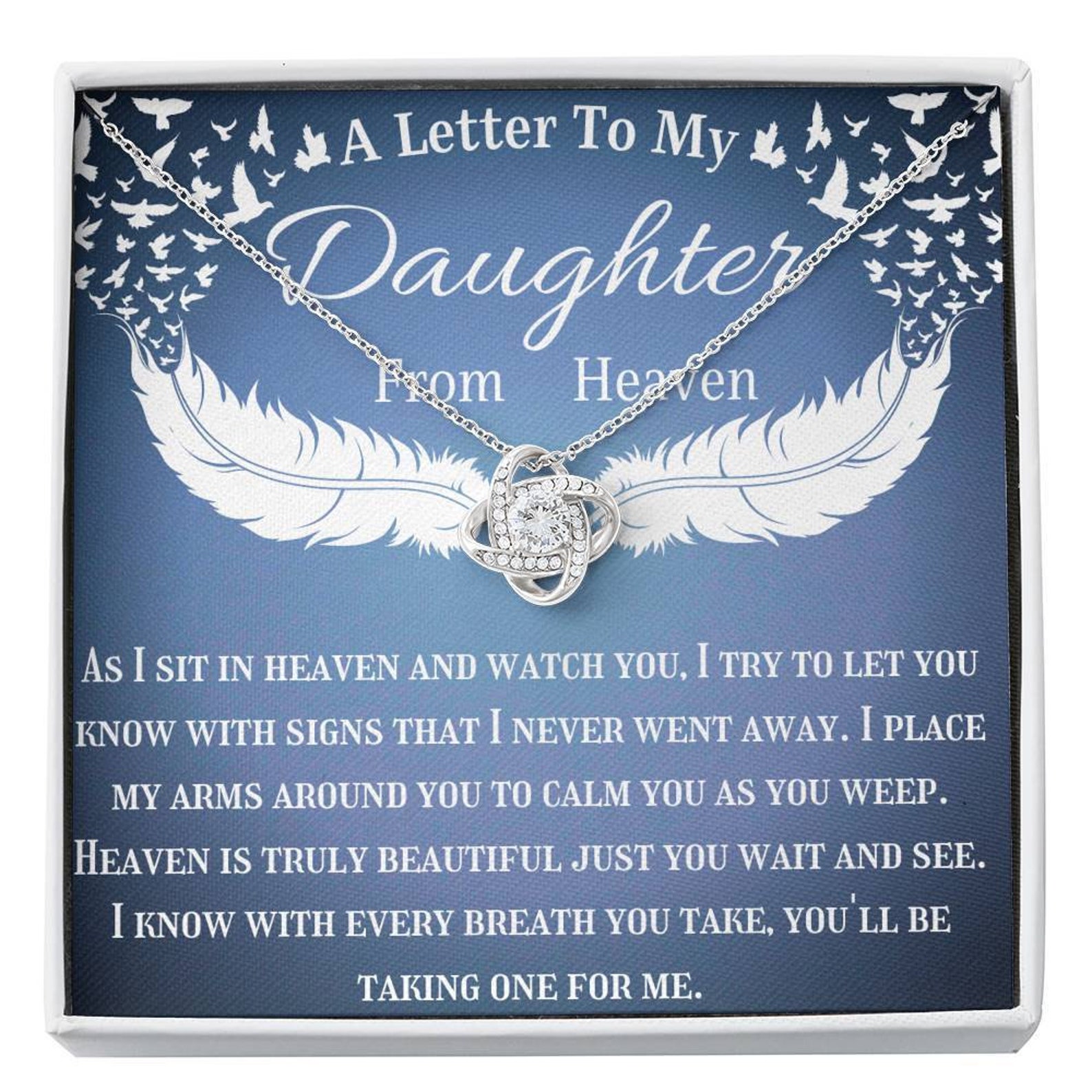 A Letter To My Daughter From Heaven As I Sit In Heaven And | Etsy