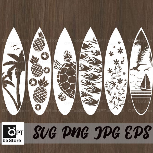 Surfboard Svg - Etsy