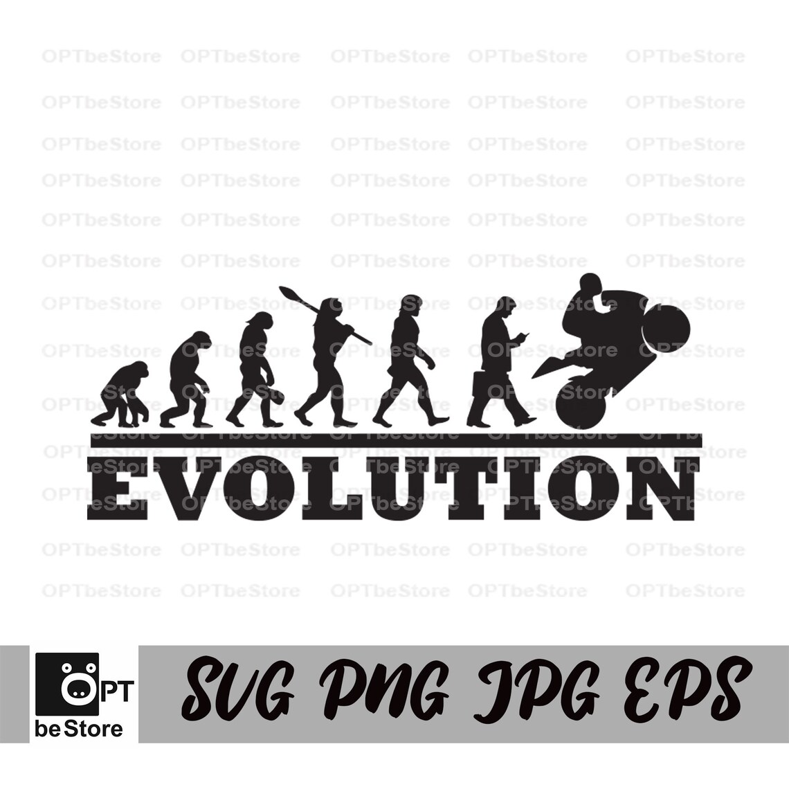Evolution Biker SVG Motorcycle Evolution Svg Motorcycle SVG | Etsy