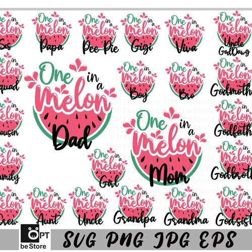 Watermelon Number One in a Melon Fruit Watermelon Number - Etsy